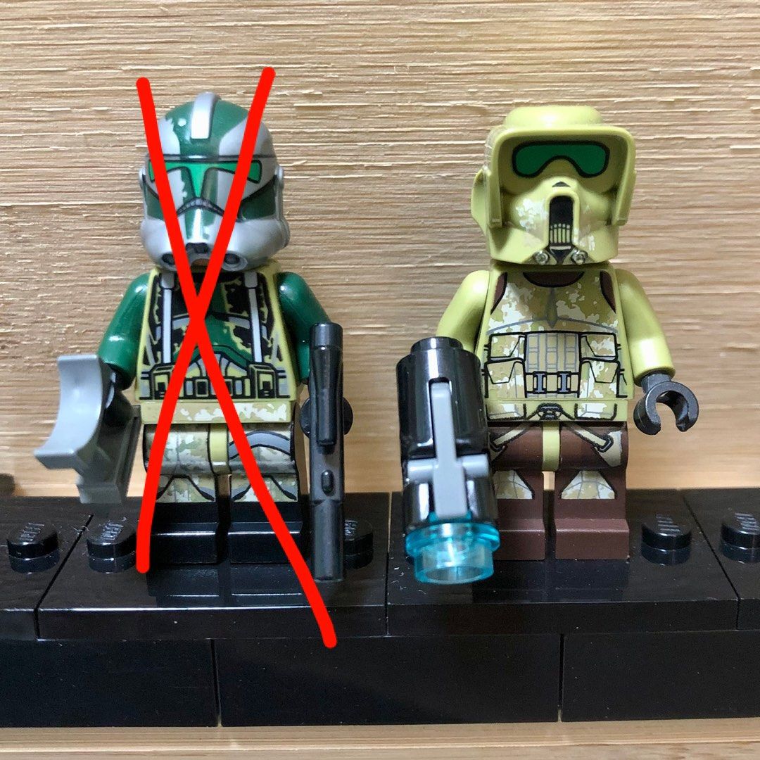 LEGO Star Wars 41st Elite Corps Scout Trooper (Kashyyyk Camouflage ...