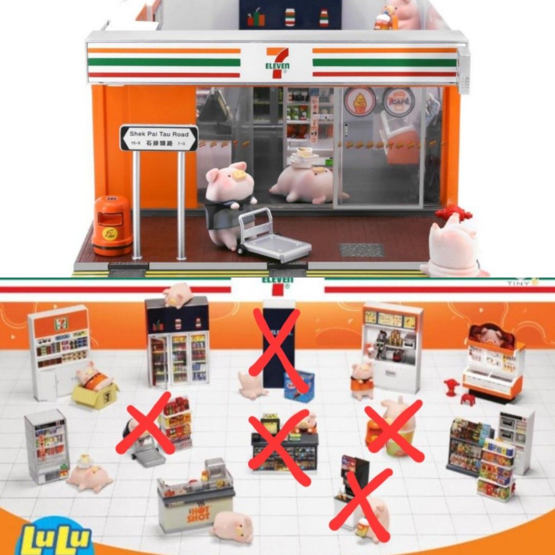 Lulu seven eleven 711 convenience store miniature dollhouse collectible ...