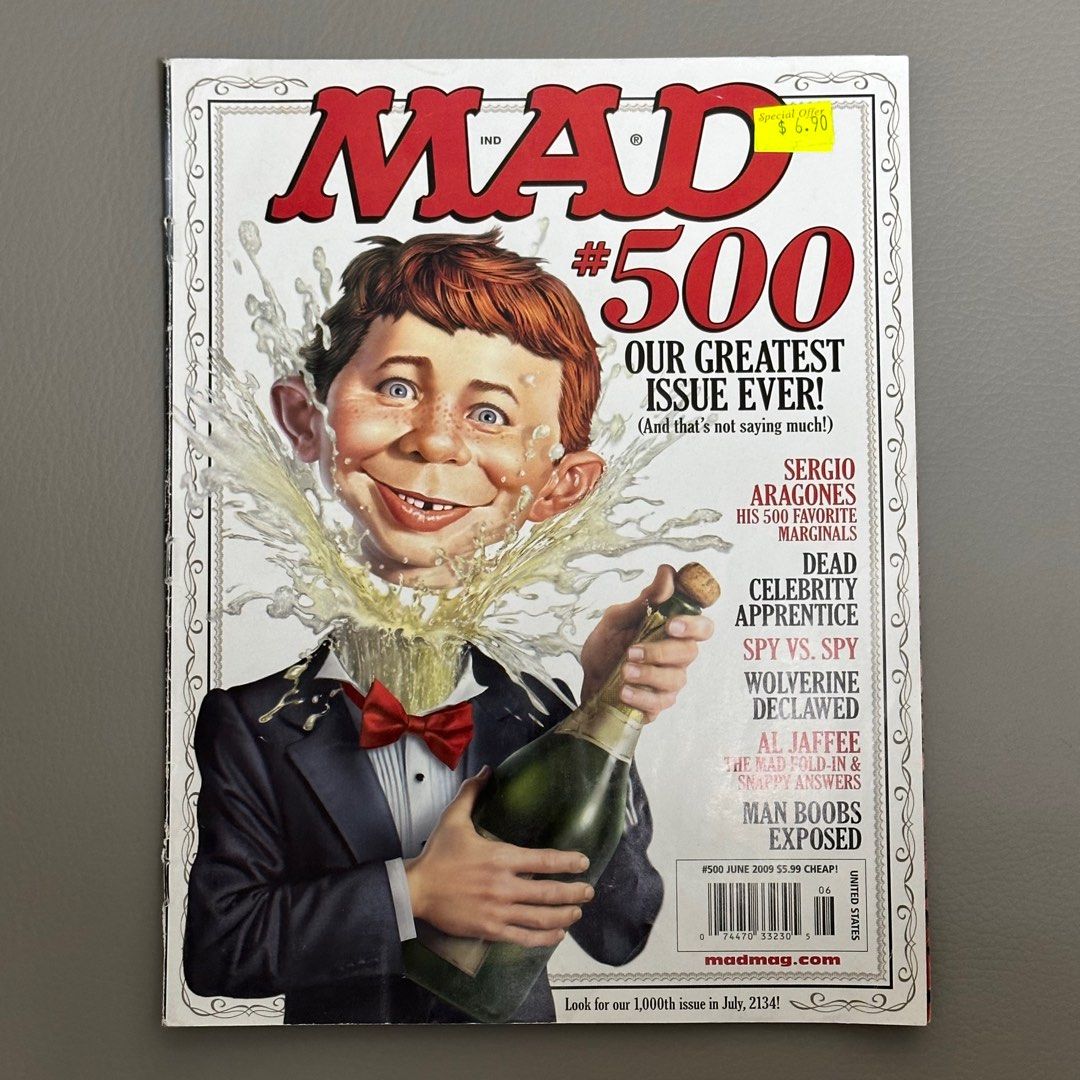 Mad Magazine Issue #500, Hobbies & Toys, Books & Magazines, Comics ...