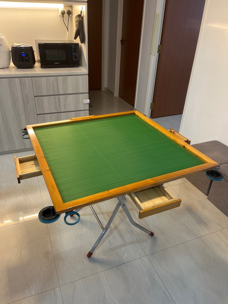 Mahjong Table with tiles, Furniture & Home Living, Furniture, Tables ...