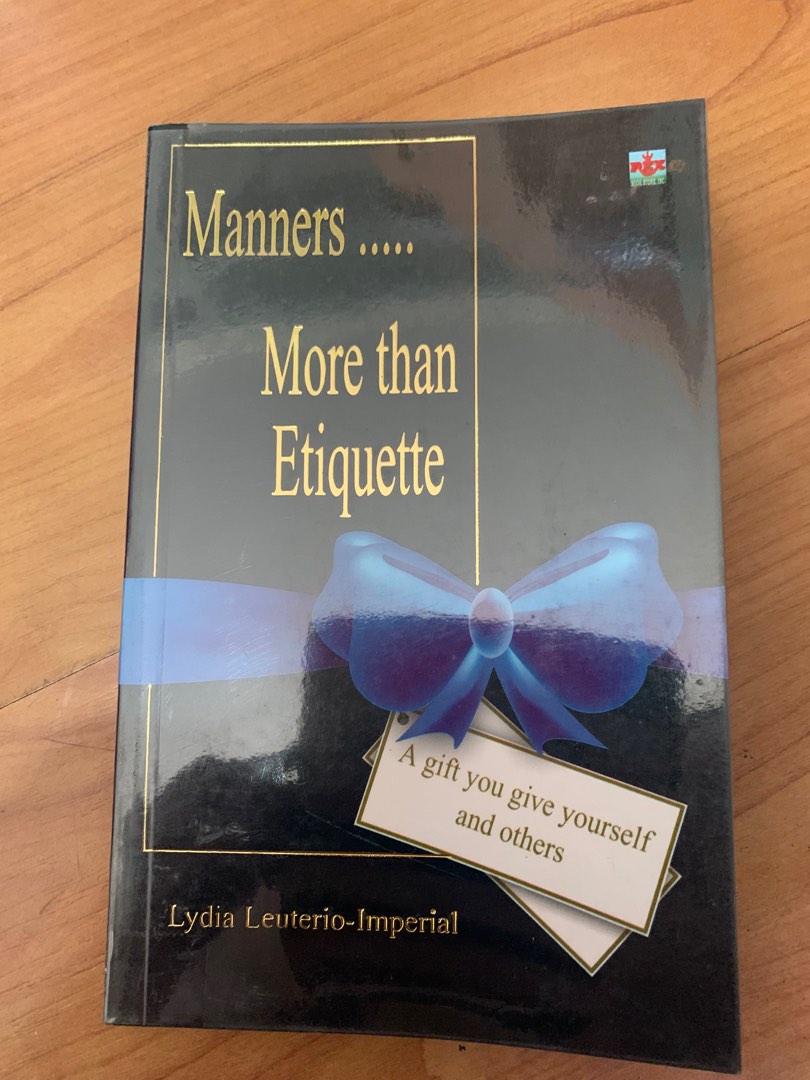 Manners more than Etiquette Rex Book on Carousell