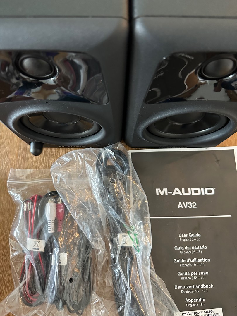 M-Audio AV32 desktop speakers, Audio, Soundbars, Speakers & Amplifiers ...