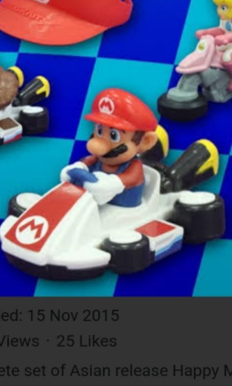 Mcdo Happy Meal 2015 Mario Brothers Mario Kart On Carousell