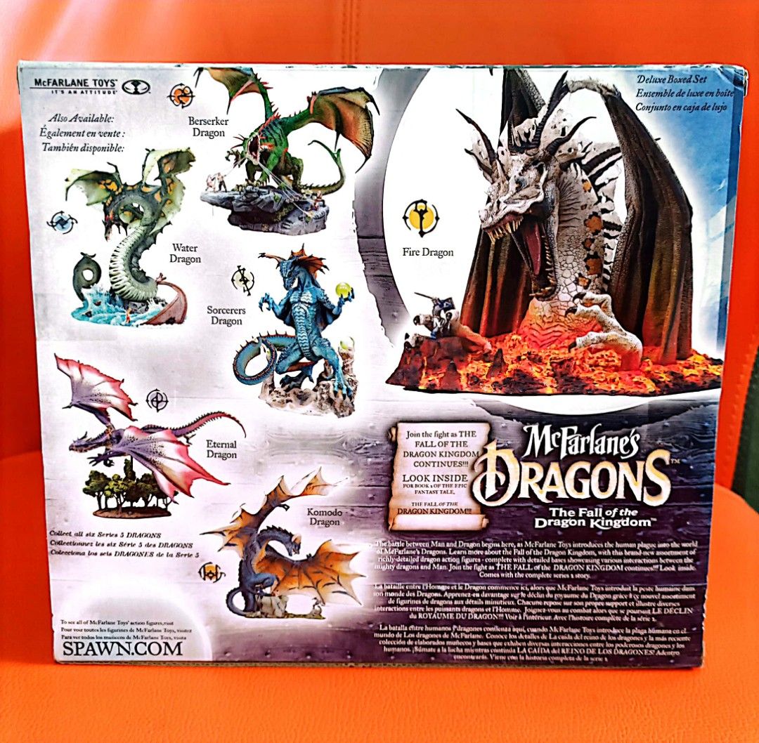 McFarlane's Dragons Fire Dragon Box set Clan 5 Fall of The Dragon ...