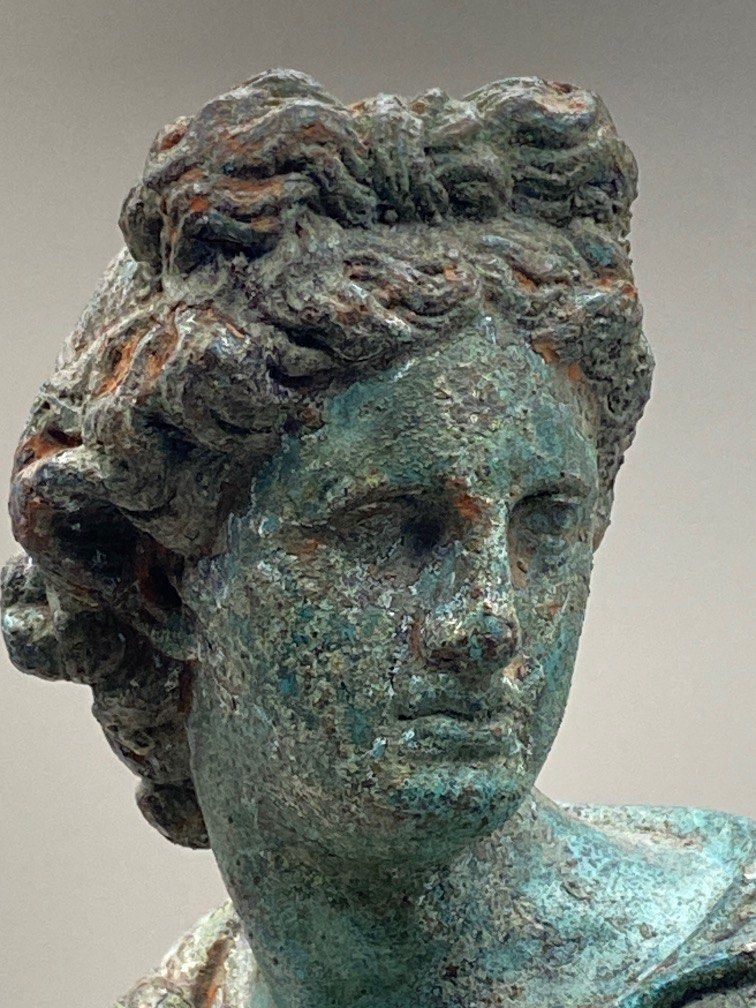 Metal brass copper Greek god apollo statue bust, Hobbies & Toys ...