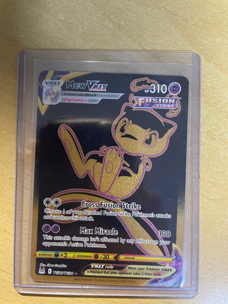 Mew Vmax gold, Hobbies & Toys, Toys & Games on Carousell