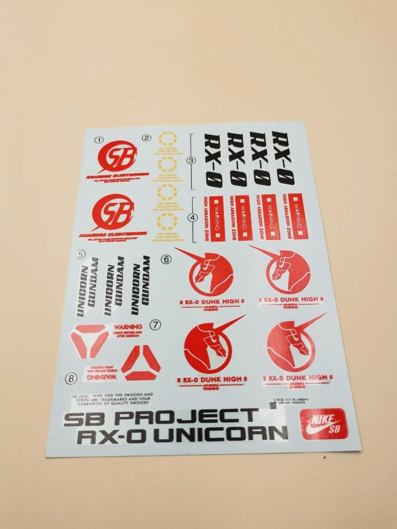 MG 1/100 EX-S Gundam ver. 1.0 + FREE Nike SB x Gundam Waterslides ...