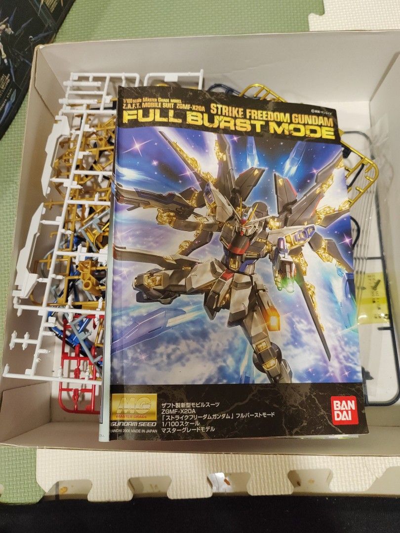MG Strike Freedom Gundam Full Burst Mode 1/100 Scale, Hobbies & Toys ...