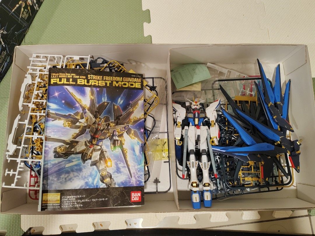MG Strike Freedom Gundam Full Burst Mode 1/100 Scale, Hobbies & Toys ...
