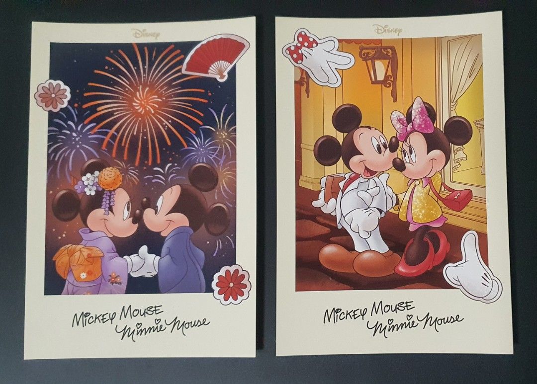 Mickey & Minnie Postcards, Hobbies & Toys, Memorabilia & Collectibles ...