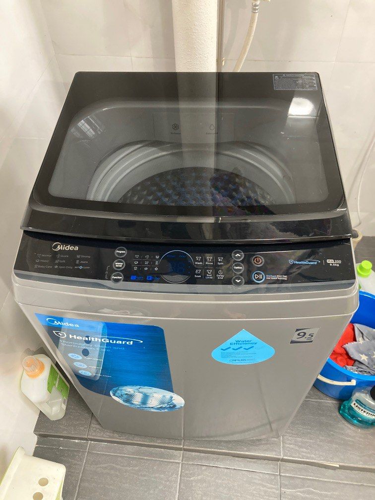 Midea TOP loading +HealthGuard washing machine, TV & Home Appliances ...