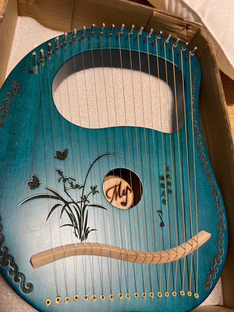 Mini lyre harp, Hobbies & Toys, Music & Media, Music Accessories on ...