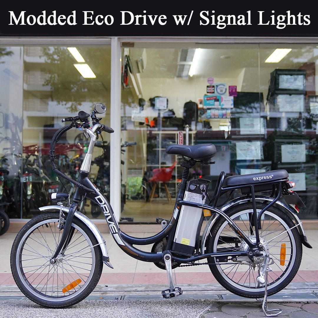 Modded Eco Drive Ebike | Signal & Rear Lights | Main Stand | Rear ...