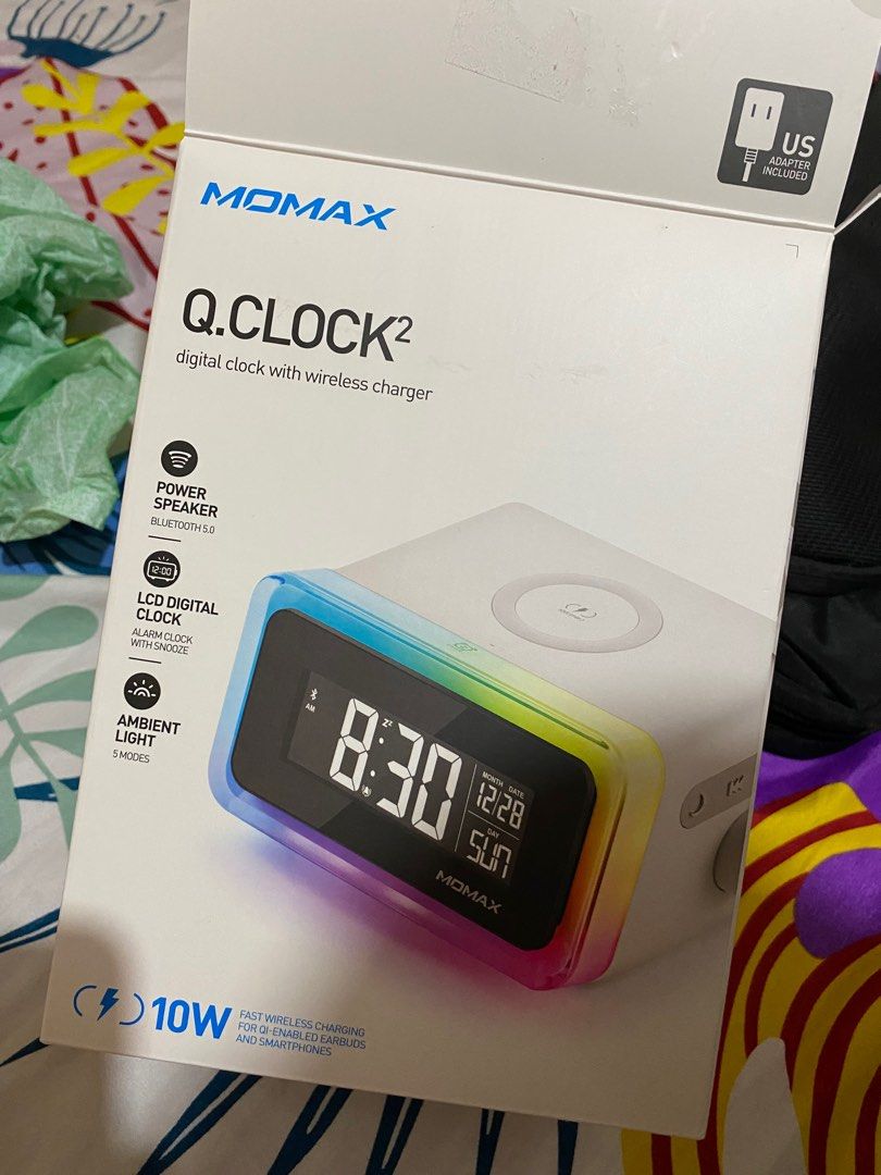 Momax Digital Q Clock2, Mobile Phones & Gadgets, Mobile & Gadget ...