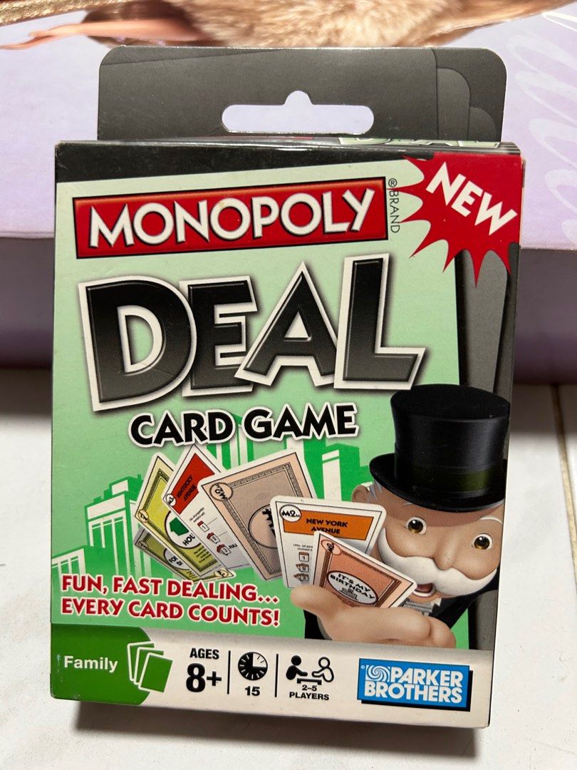 Monopoly deal card game, Hobbies & Toys, Toys & Games on Carousell