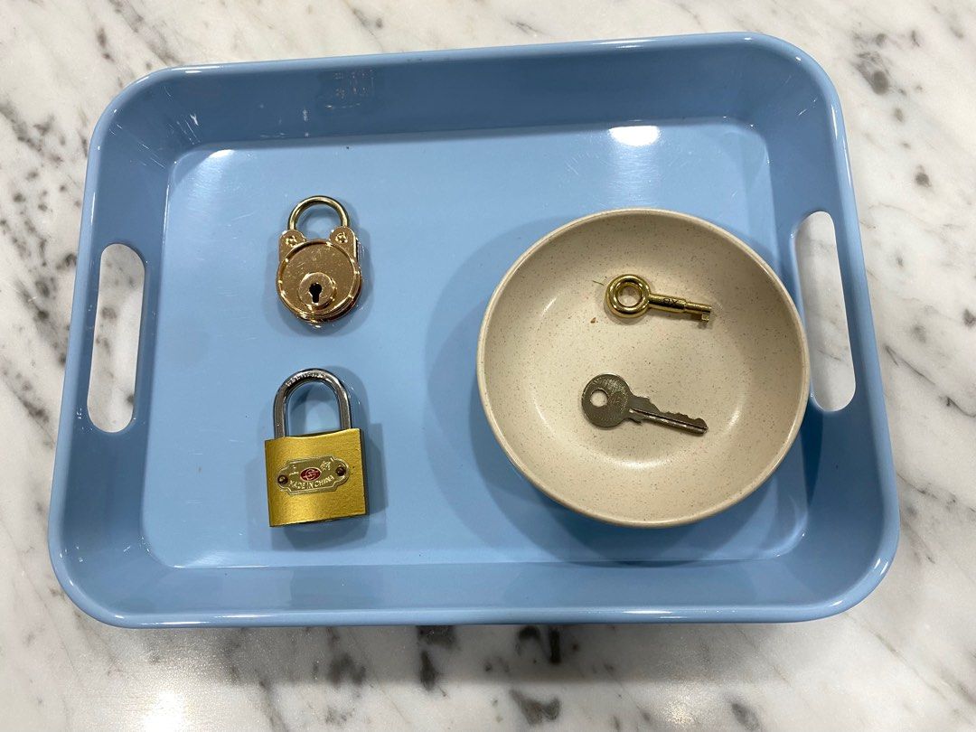 Montessori Padlock and Keys Opening, Babies & Kids, Infant Playtime on ...