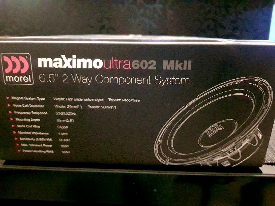 Morel maximo ultra 602 MKII + Mps 4.400 4 channel amplifier, Car ...