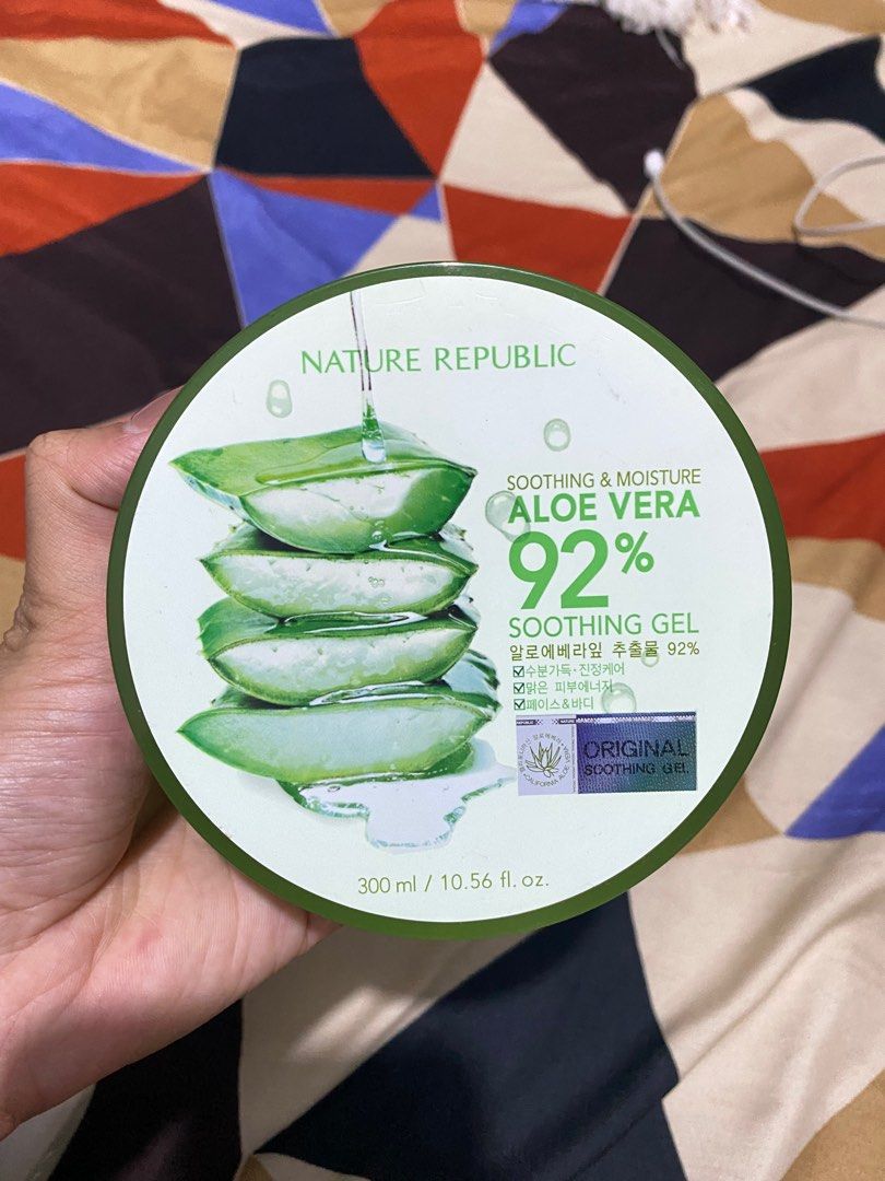 Nature Republic Aloe Vera Gel, Kesehatan & Kecantikan, Kulit, Sabun & Tubuh di Carousell
