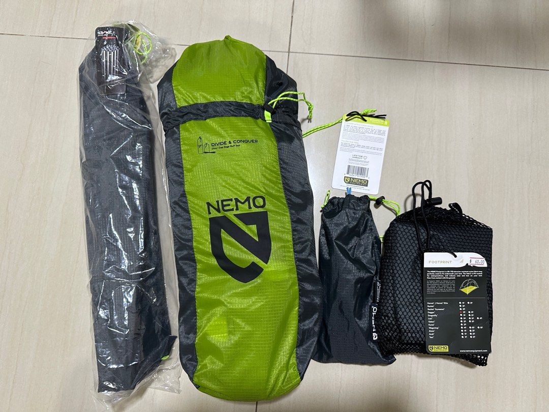 Nemo Dagger 2P Tent + Foot Print, Sports Equipment, Hiking & Camping on ...