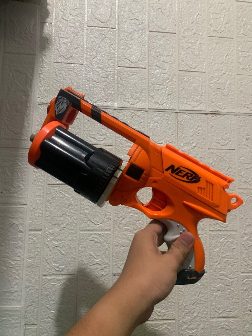 NERF MAVERICK ORANGE (rare), Hobbies & Toys, Toys & Games on Carousell