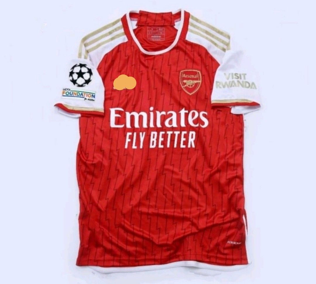 *new* Arsenal home Jersey fans 23/24+ 2 UCL patch, Sports Equipment ...