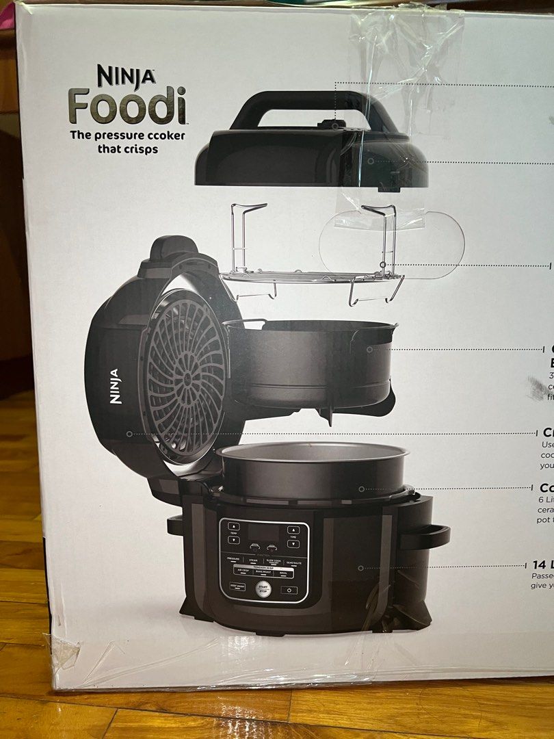 Ninja Foodi 8-in-1 Multicooker OP300: Pressure Cooker + Air Fryer, TV & Home Appliances, Kitchen ...