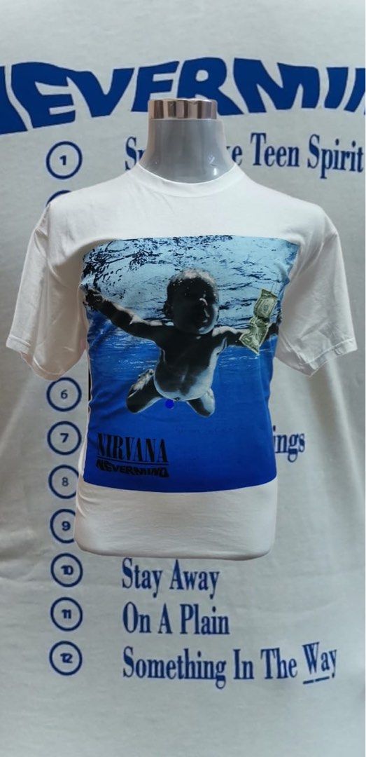 Nirvana nevermind 2002, Men's Fashion, Tops & Sets, Tshirts & Polo Shirts on Carousell