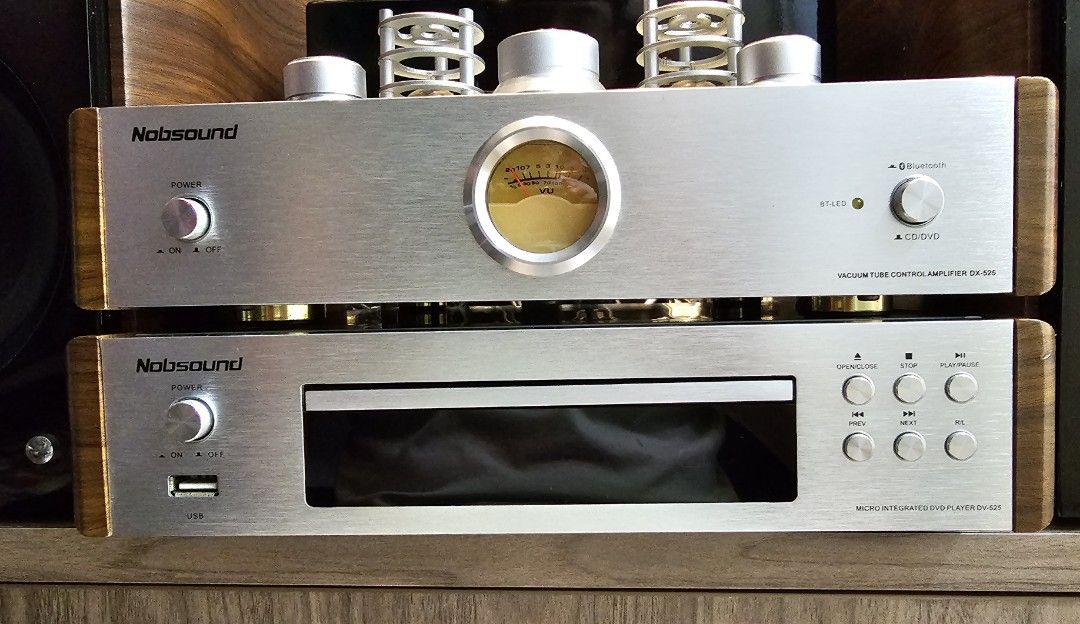 Nobsound Vaccum Tube Amplifier DX525 + A pair of speakers, Audio ...