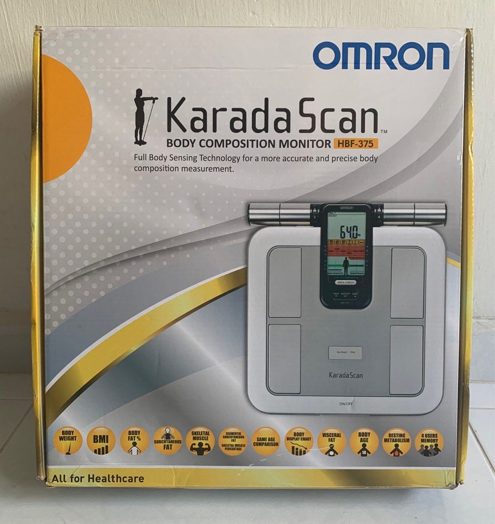 OMRON Body Composition Monitor HBF-375, Health & Nutrition, Health ...