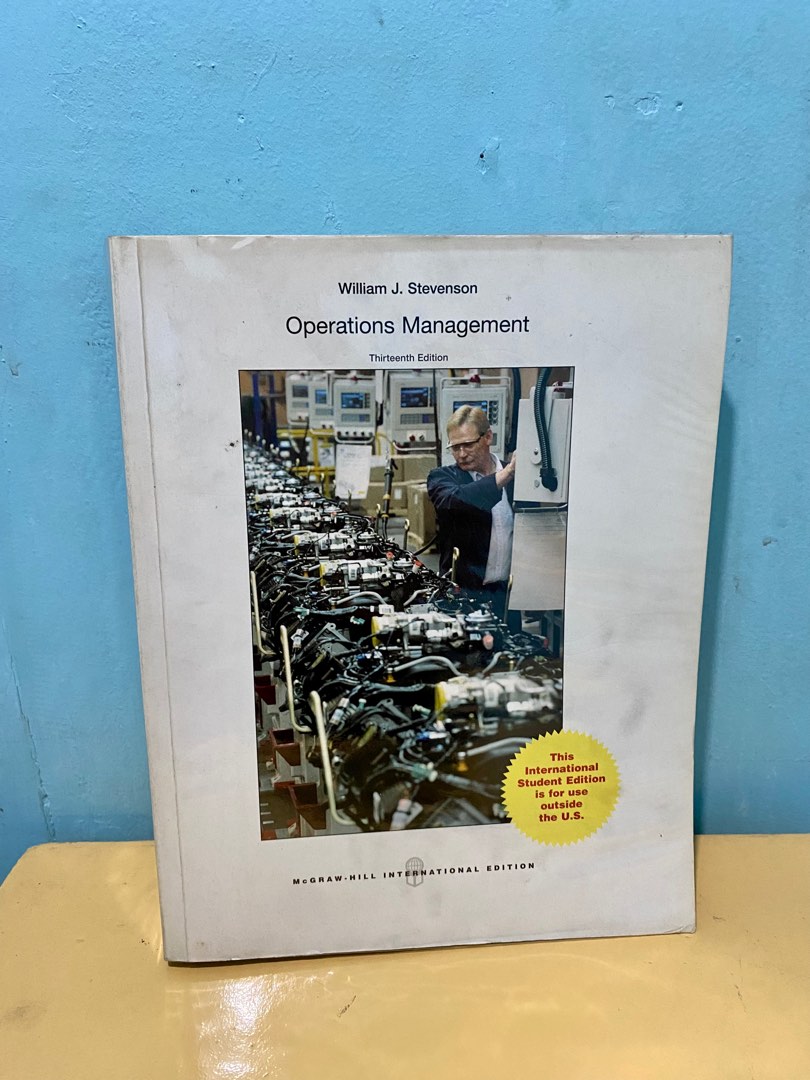 OPERATIONS MANAGEMENT (13th Edition) - Stevenson, Hobbies & Toys, Books & Magazines, Textbooks ...