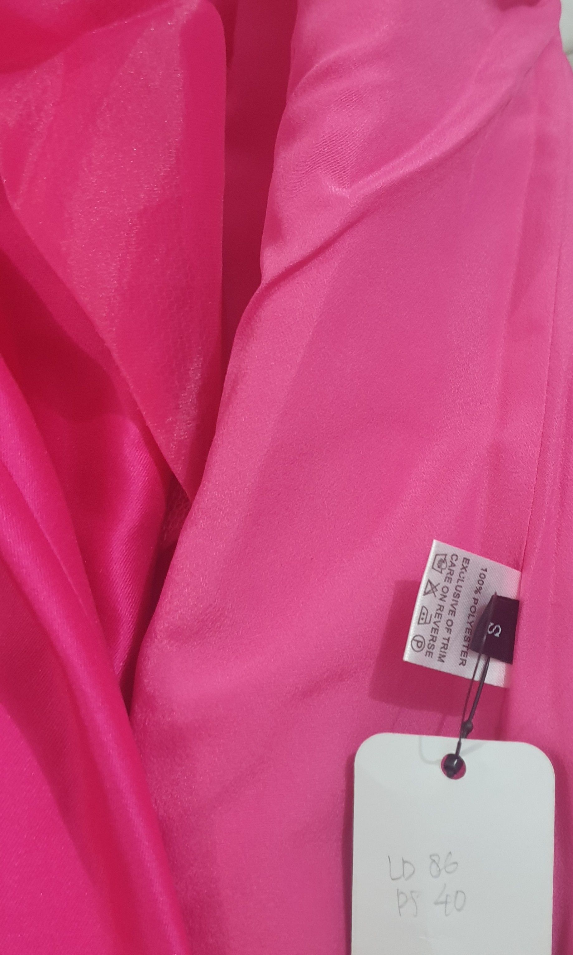 Organza fusia top fuchsia crop top ala zara baju pesta, Fesyen Wanita ...