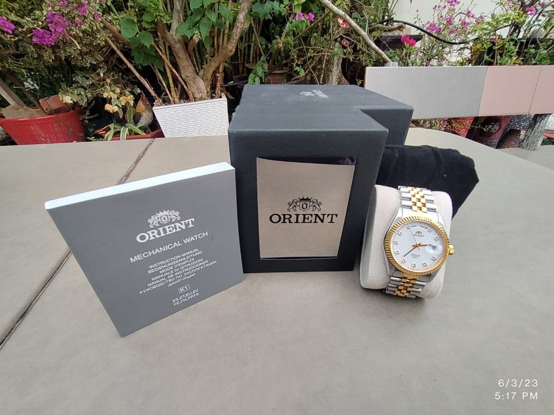 ORIENT President Classic Automatic Sapphire Watch, Men's Fashion ...