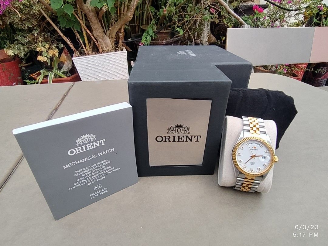 ORIENT President Classic Automatic Sapphire Watch, Men's Fashion ...
