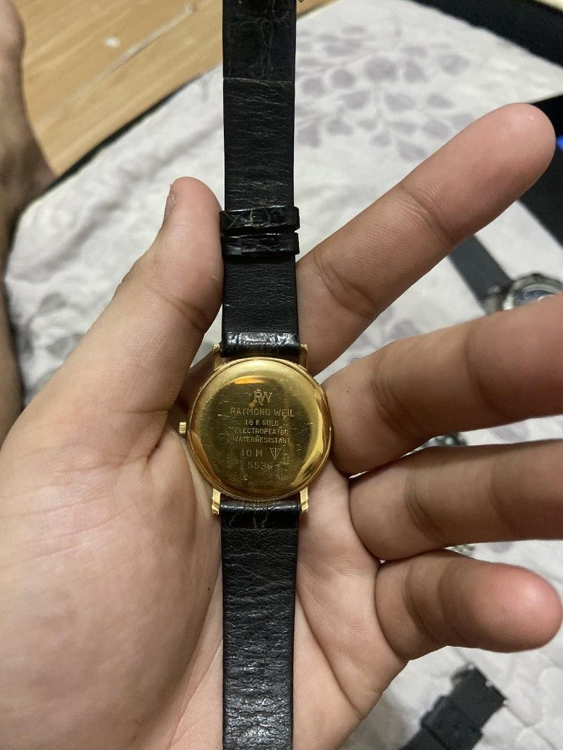 Orig Raymond Weil diamond mark hour ladies swiss watch on Carousell