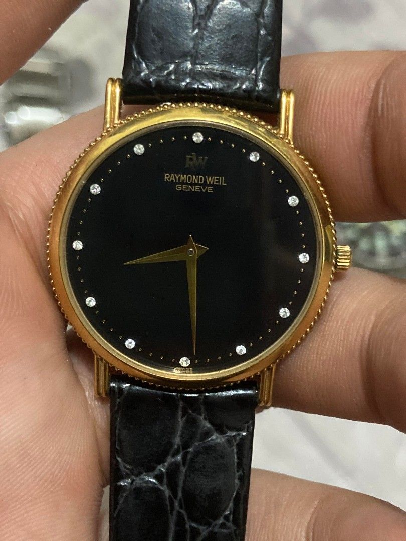 Orig Raymond Weil diamond mark hour ladies swiss watch on Carousell
