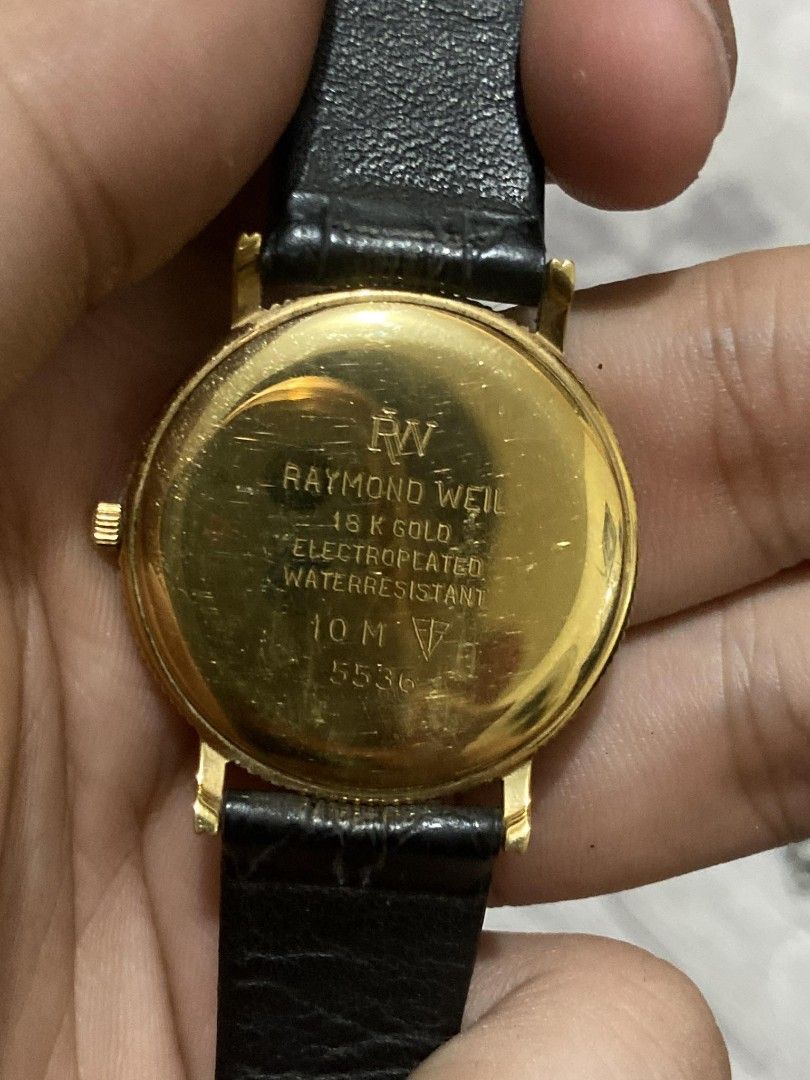Orig Raymond Weil diamond mark hour ladies swiss watch on Carousell