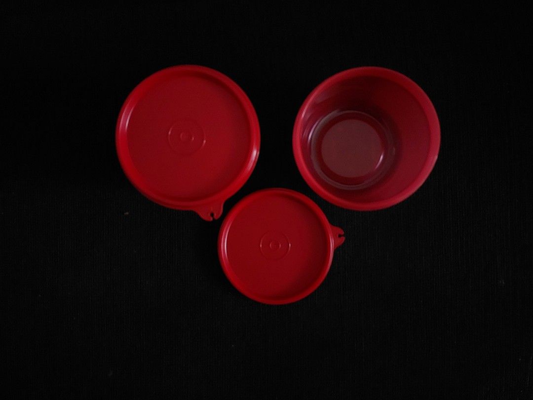 Original Tupperware 450ml (2 pcs), Furniture & Home Living, Kitchenware ...