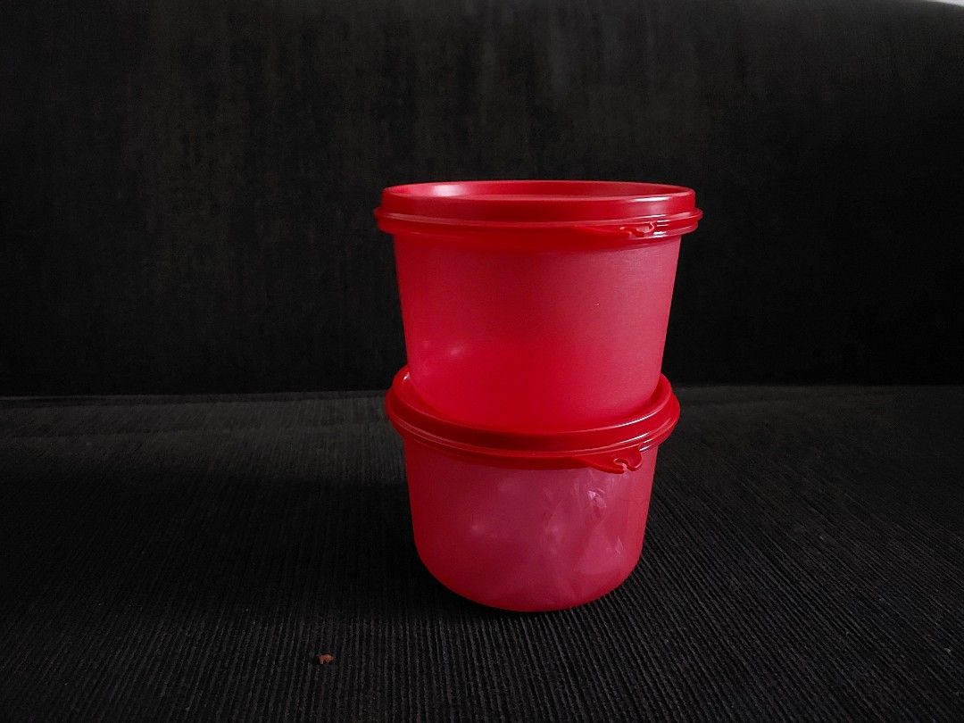 Original Tupperware 450ml (2 pcs), Furniture & Home Living, Kitchenware ...