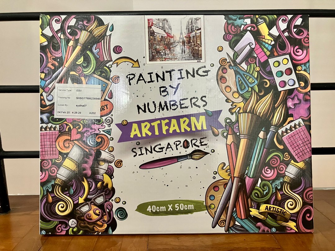 Paint by Numbers (Paris Scene) Art Farm Singapore | Arts and Crafts ...