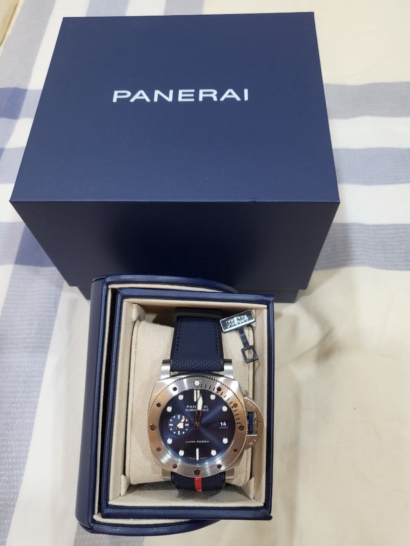 Panerai PAM01391 Submersible Quarantaquattro Luna Rossa, Luxury ...