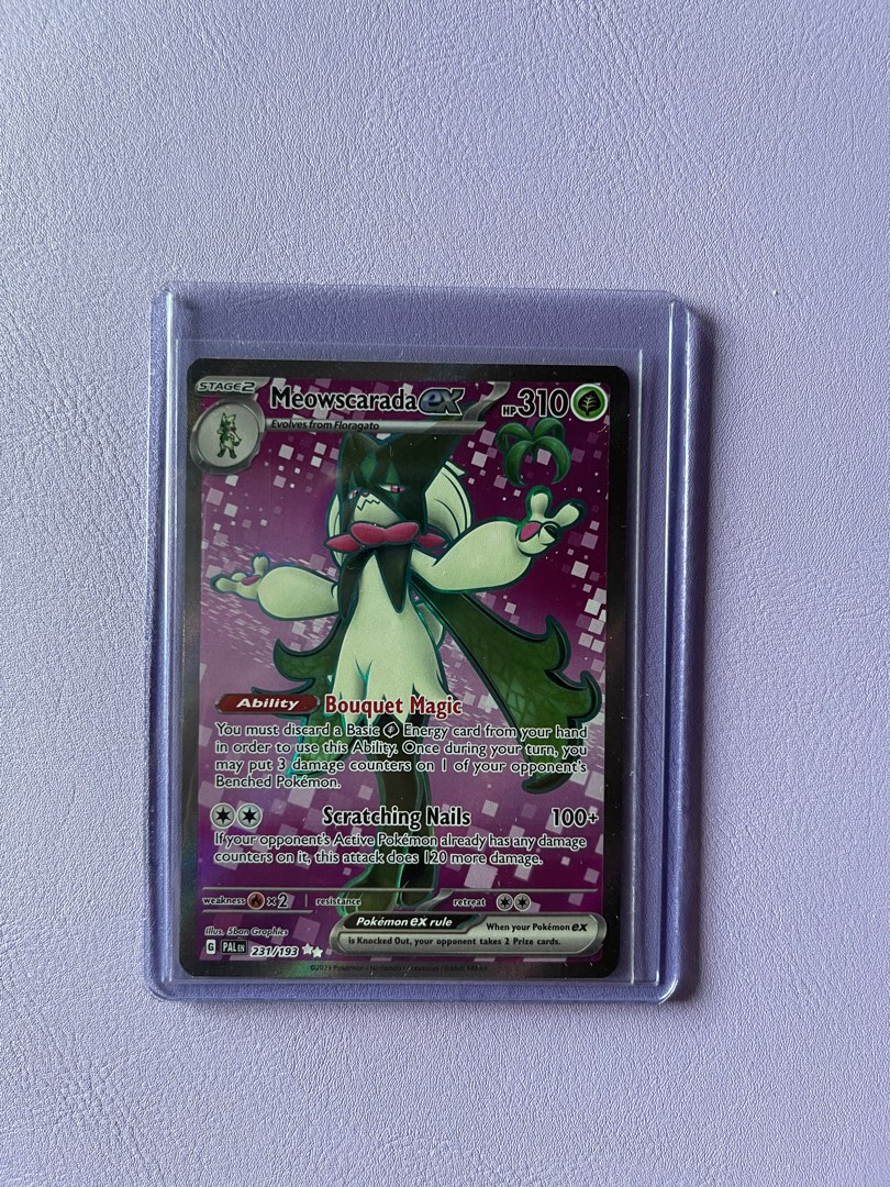 Pokemon Paldea Evolved Meowscarada FA, Hobbies & Toys, Toys & Games on ...