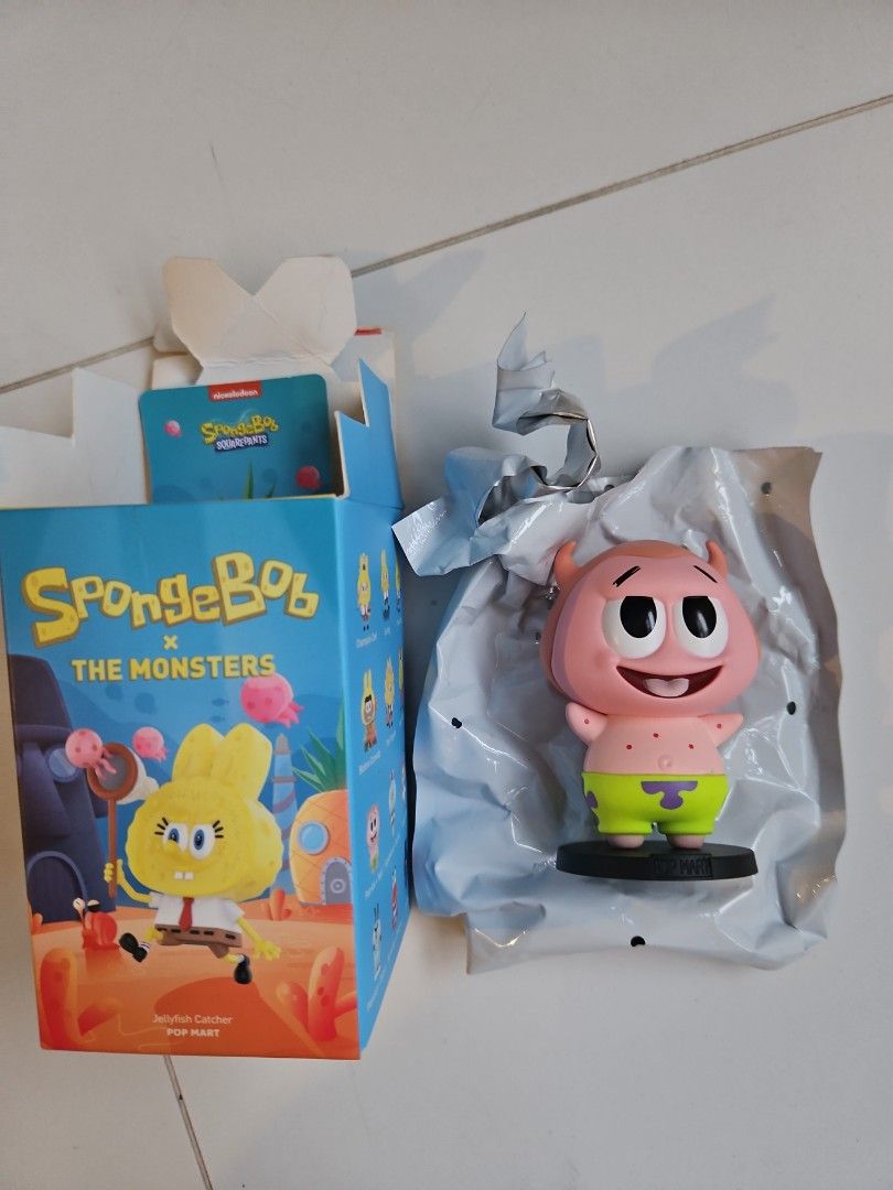 Popmart spongebob x monsters patrick yaya, Hobbies & Toys, Toys & Games ...
