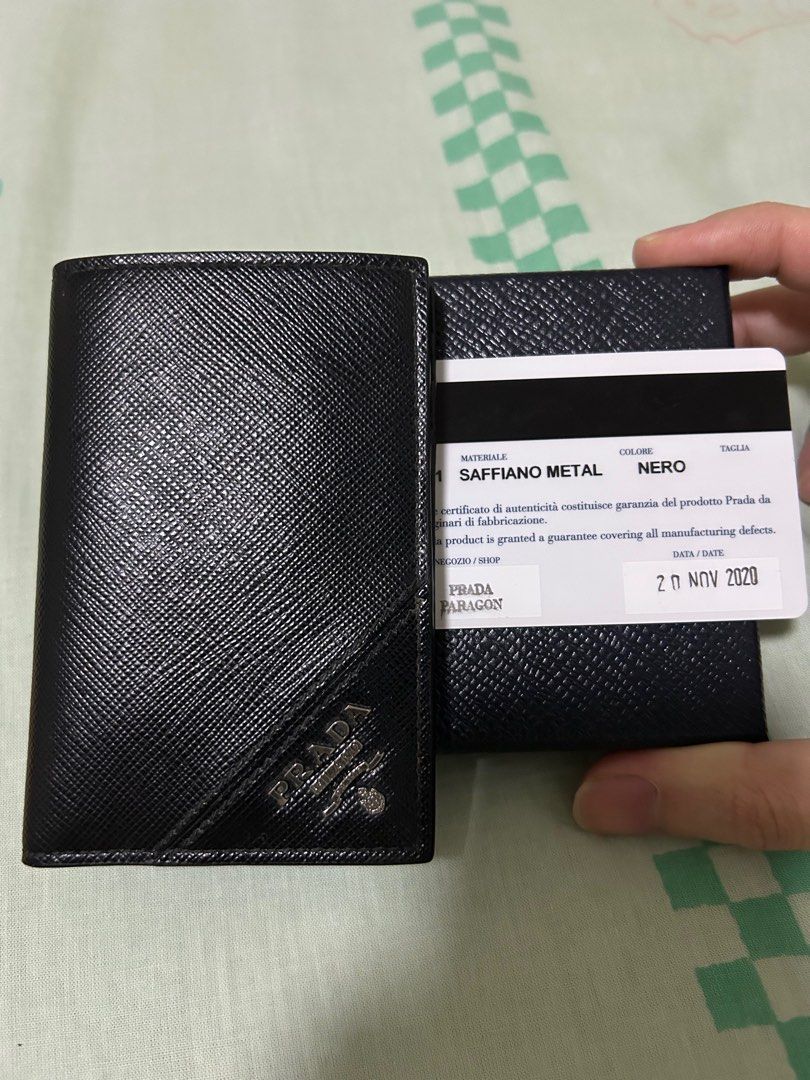 Prada Card Holder, Men's Fashion, Watches & Accessories, Wallets & Card ...