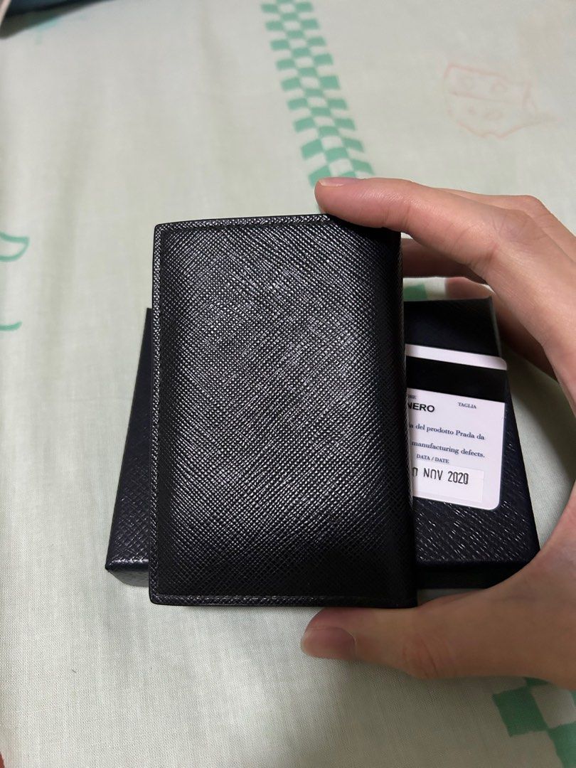 Prada Card Holder, Men's Fashion, Watches & Accessories, Wallets & Card ...