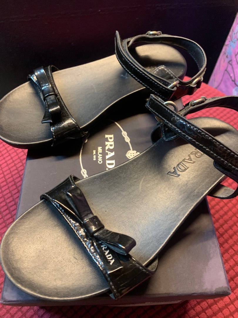 PRADA Kids Sandals, Women's Fashion, Footwear, Flats & Sandals on Carousell