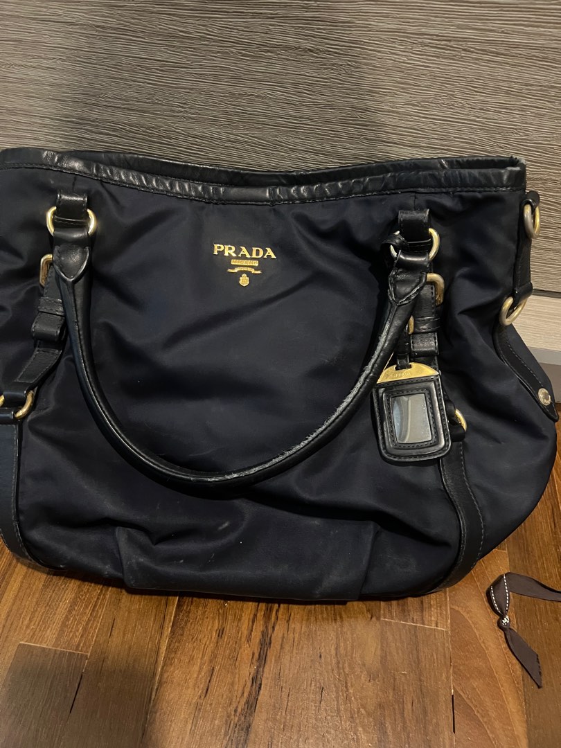 Prada Tessuto Nylon two way bag, Luxury, Bags & Wallets on Carousell