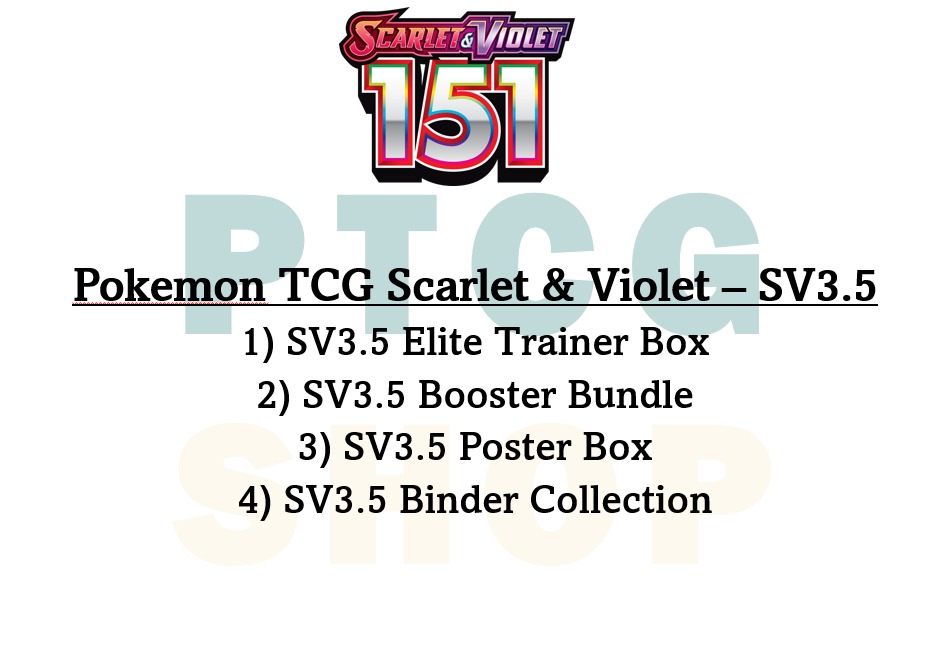 (Pre-Order) Scarlet & Violet Pokemon 151 (SV3.5) - Pokemon TCG cards ...