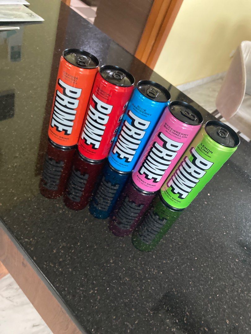 Prime energy cans, Food & Drinks, Beverages on Carousell