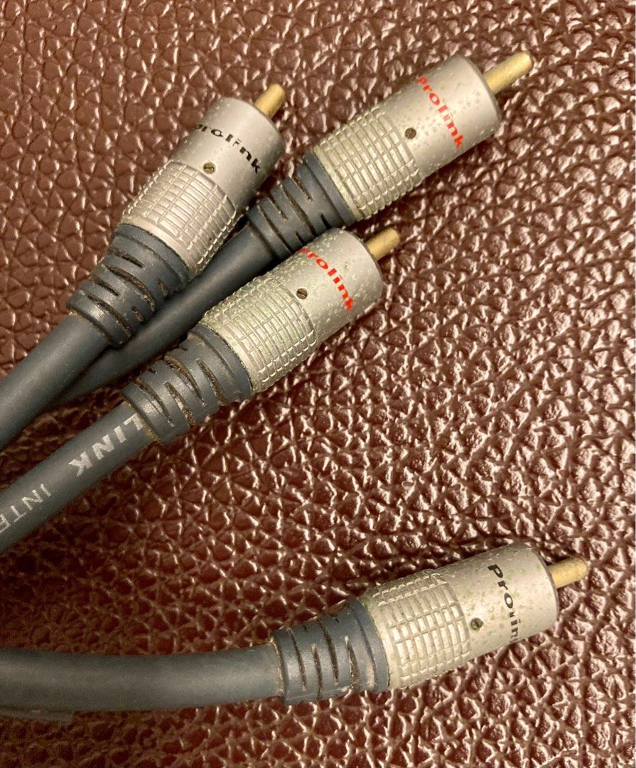 Prolink RCA Interconnect cable 1.5 m, 音響器材, 其他音響配件及設備 - Carousell