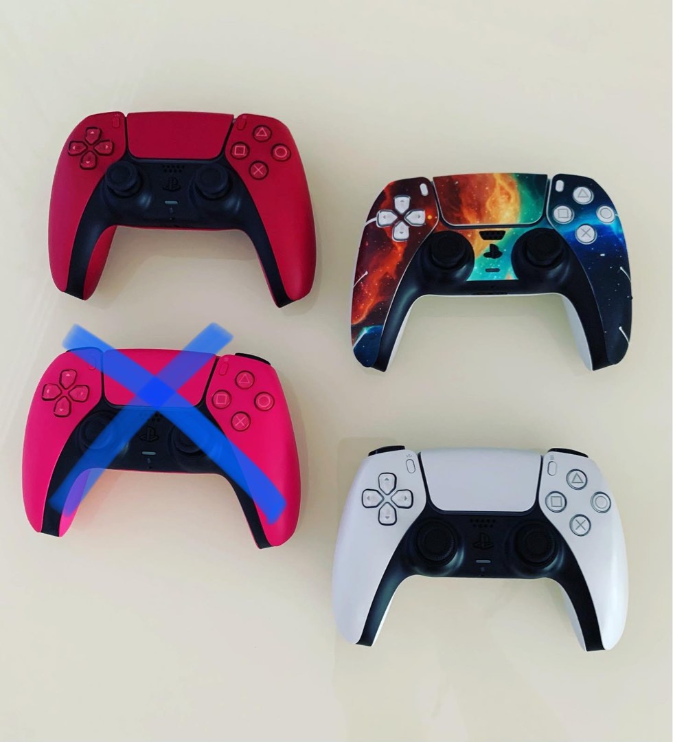 PS5 DualSense Controllers (Cosmic Red / Nova Pink / White), Video ...